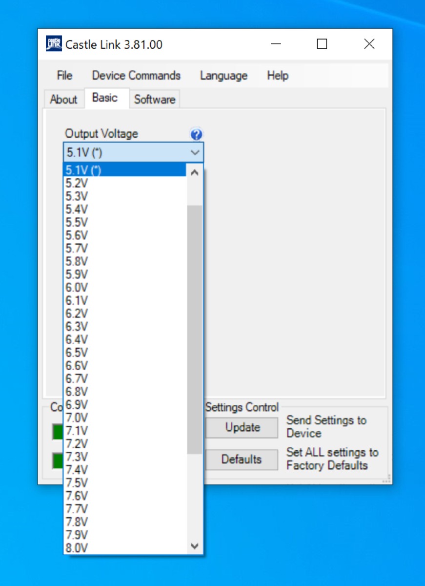 【BEC】キャッスルリンクによる電圧の変更 | Rock’n Crawler