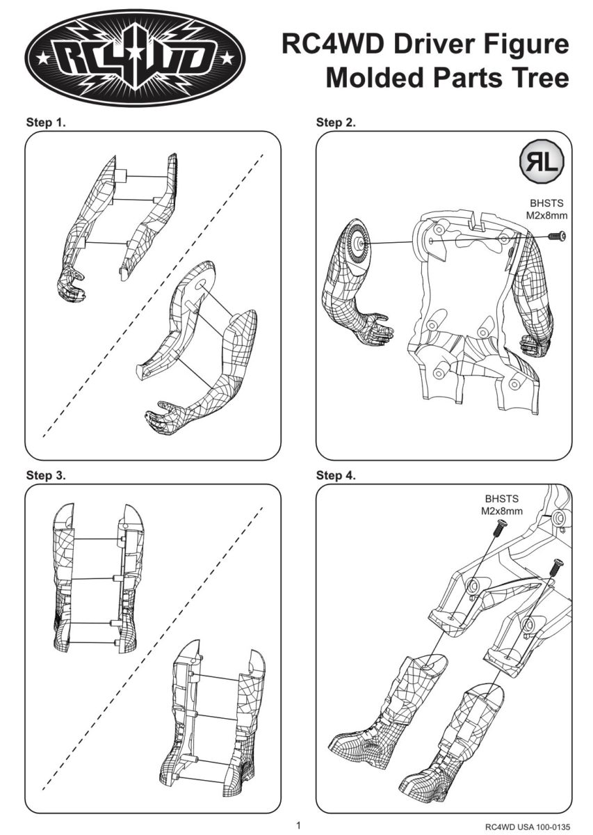 【新製品】RC4WDからドライバー人形が登場 〜 Driver Figure Molded Parts Tree | Rock’n Crawler